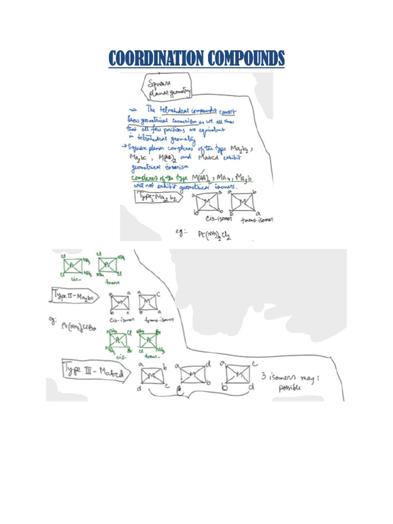 Coordination Compound | PDF