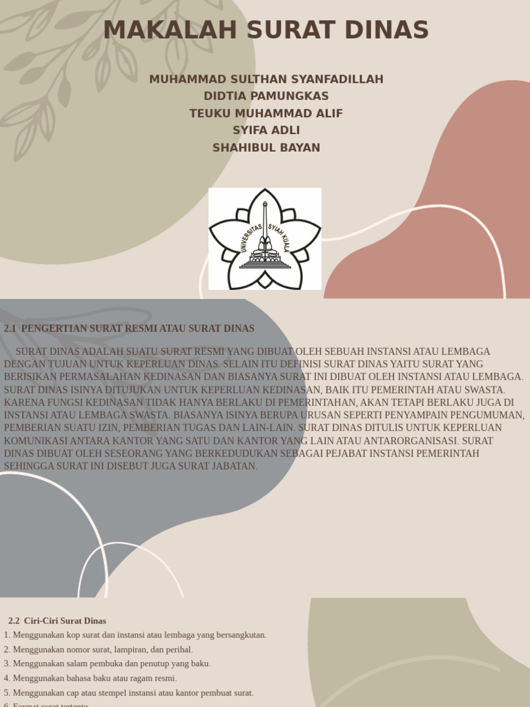 Makalah Surat Dinas | PDF | Karier & Perkembangan | Politik Makalah Surat Dinas | PDF | Karier & Perkembangan | Politik