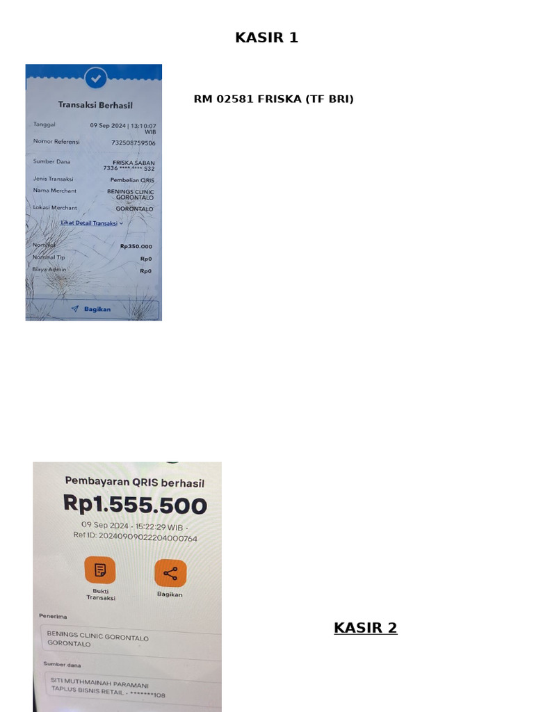 Bukti TF 09 Sep | PDF