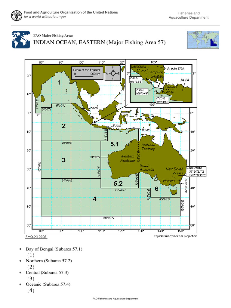 FAO Fisheries & Aquaculture - FAO Major Fishing Areas - INDIAN OCEAN ...