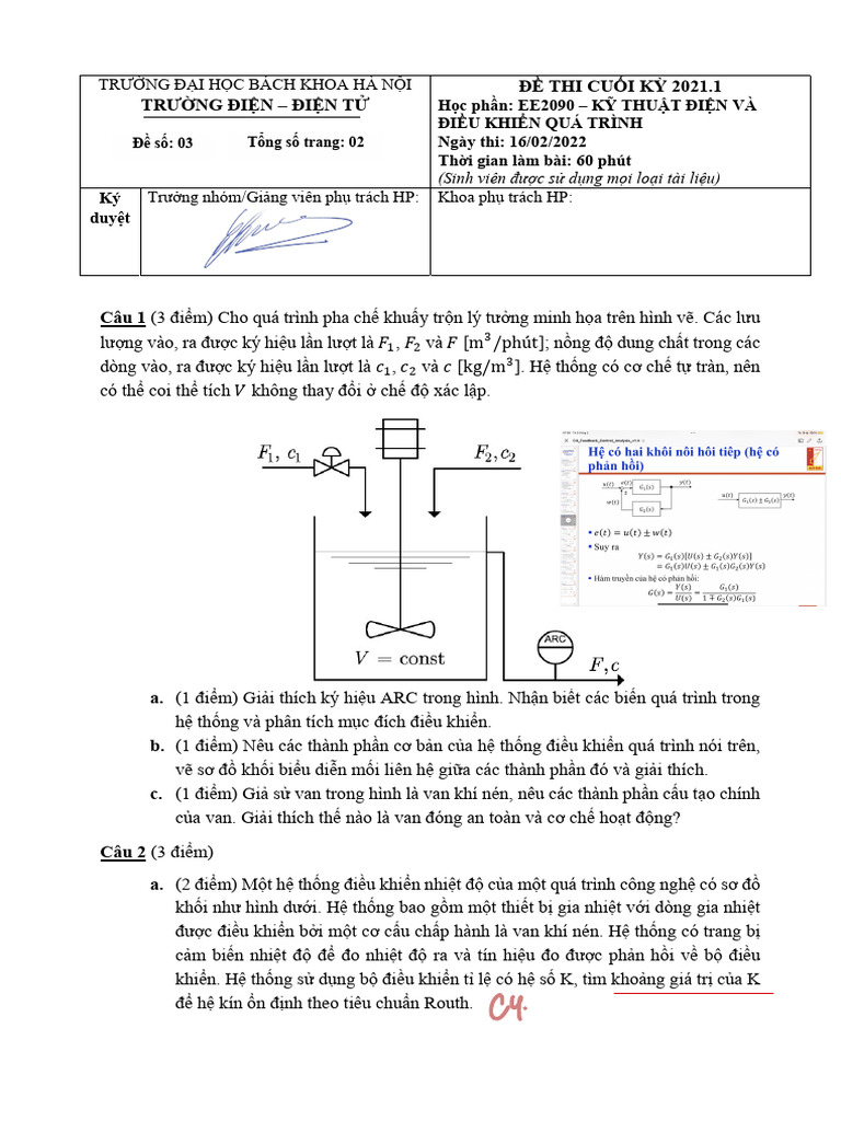 EE2090 Sem20211 De3 | PDF