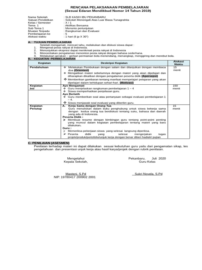 Kelas X C Tema 1 PB 5 | PDF