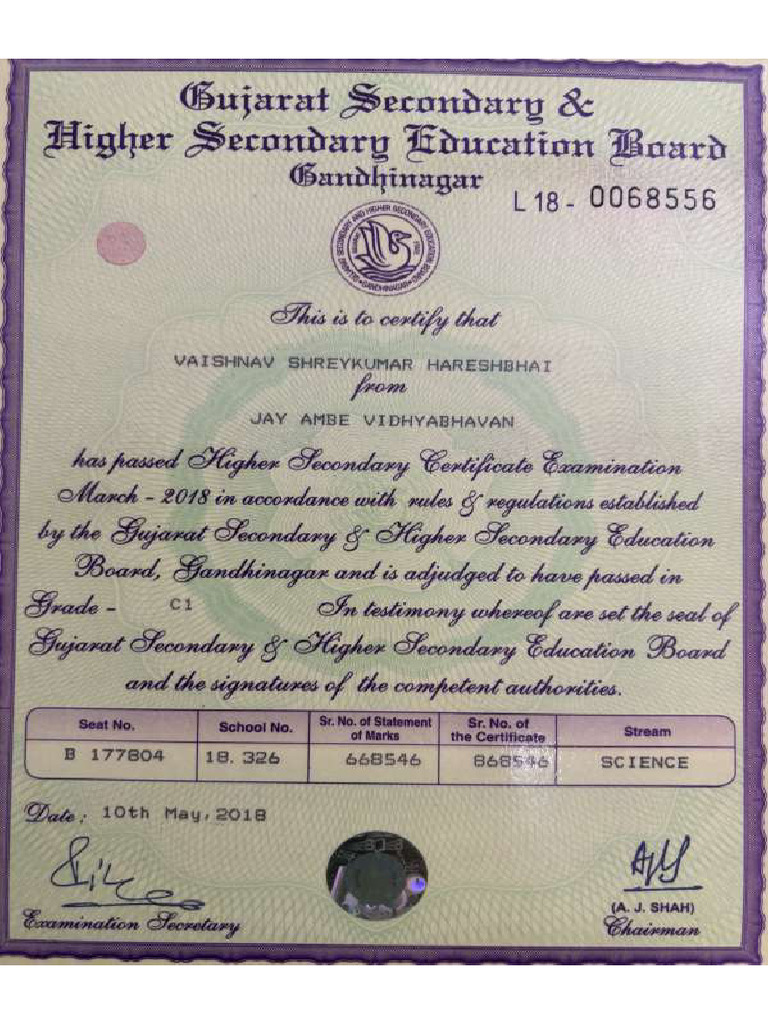 Passing Certificate - Compressed | PDF