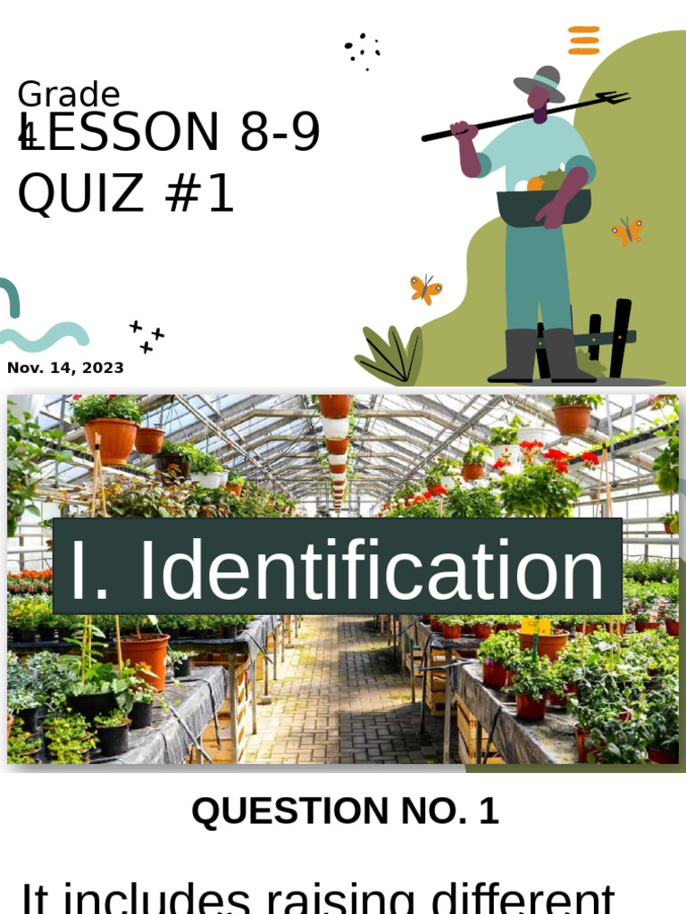 LESSON-8-9-QUIZ-Autosaved | PDF | Plant Nursery | Plants