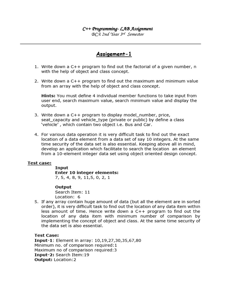 C++ Programming Assignment 2024 | PDF | C++ | Data Type