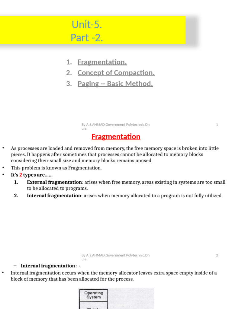 OS-Unit-5-Part-2-I Scheme | PDF | Computer Architecture | Computer Data Storage