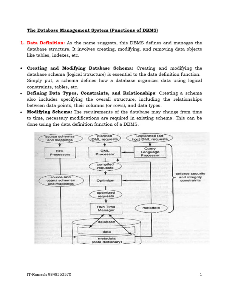 Dbms-Class-08-Dbms Functions | PDF | Databases | Relational Database
