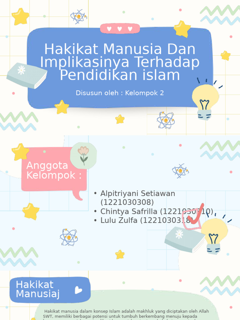 Hakikat Manusia Dan Implikasinya Terhadap Pendidikan Islam | PDF