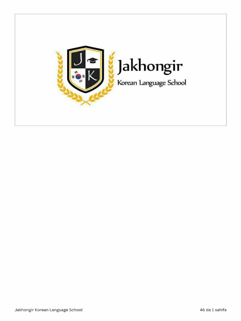 Jakhongir Korean Language School 20240221 025444 0000 | PDF