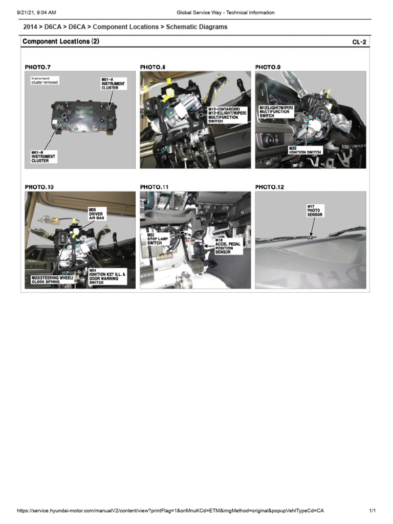 2014 D6CA D6CA Component Locations Schematic Diagrams | PDF