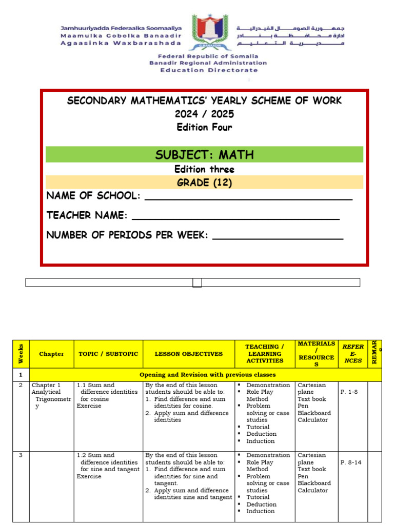Math Grade 12 | PDF | Complex Number | Trigonometry