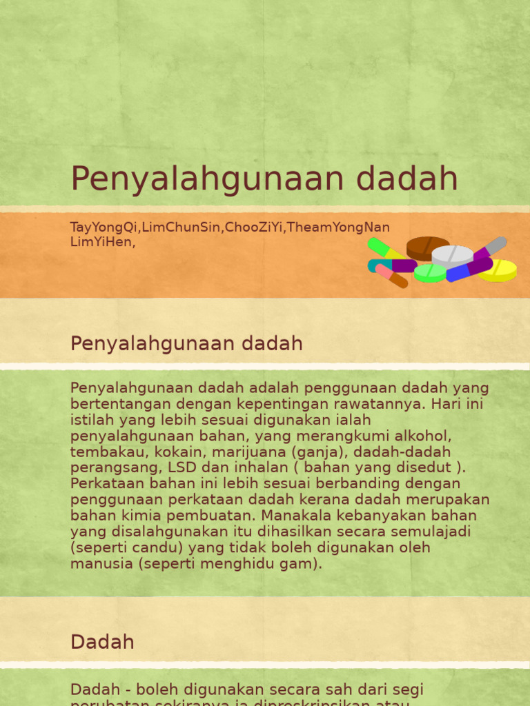 Penyalahgunaan Dadah | PDF