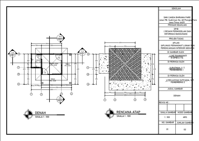 14 - Luke Rahmawati - Xi Dpib 2 - Denah | PDF