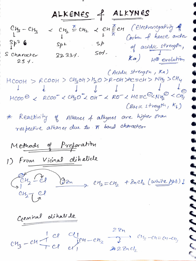 Hydrocarbons - (Alkenes, Alkynes) | PDF | Molecules | Organic Chemistry