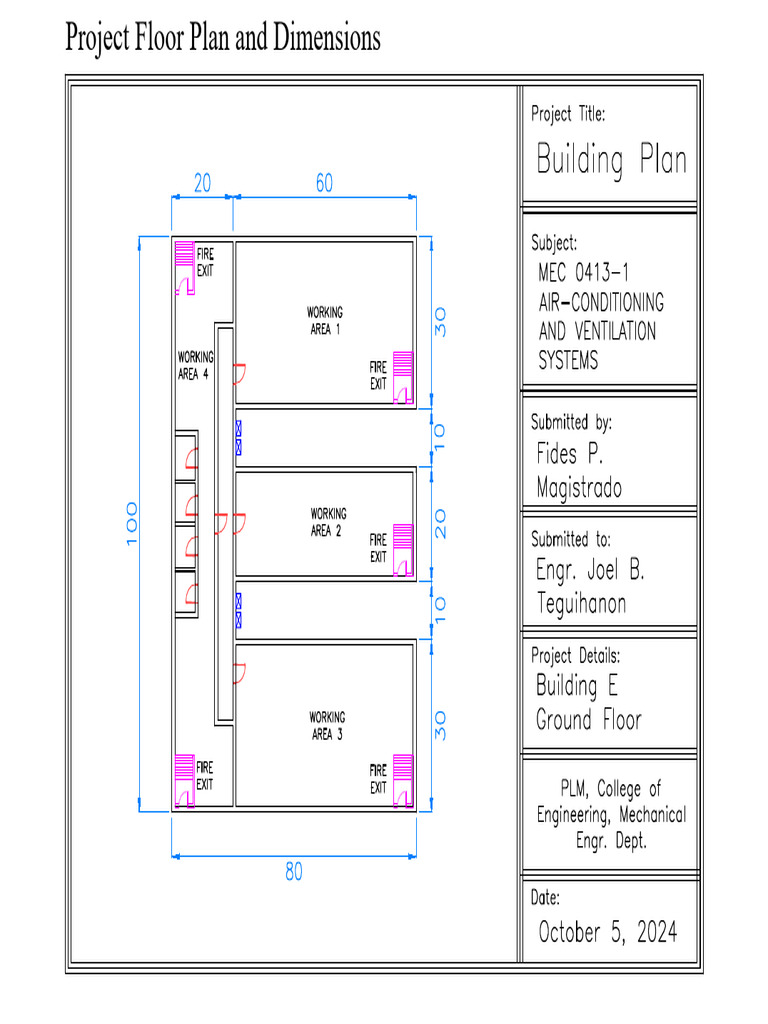 Magistrado, Fides P - Building Plan (Ground Floor) - Layout2 | PDF