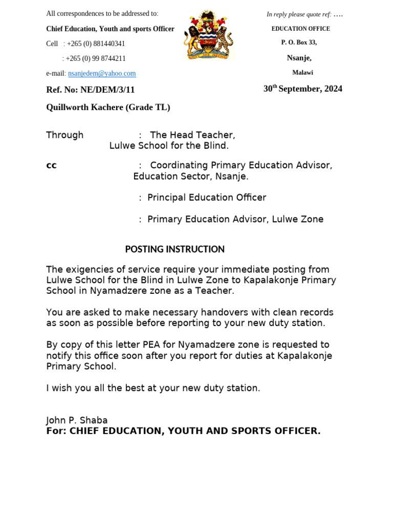 Posting | PDF