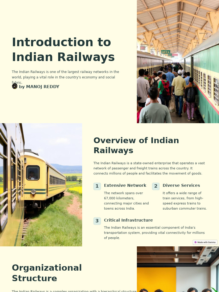 Introduction To Indian Railways | PDF | Rail Transport | Salary
