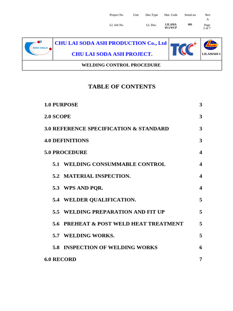 Welding Control Procedure Overview | PDF | Welding | Construction