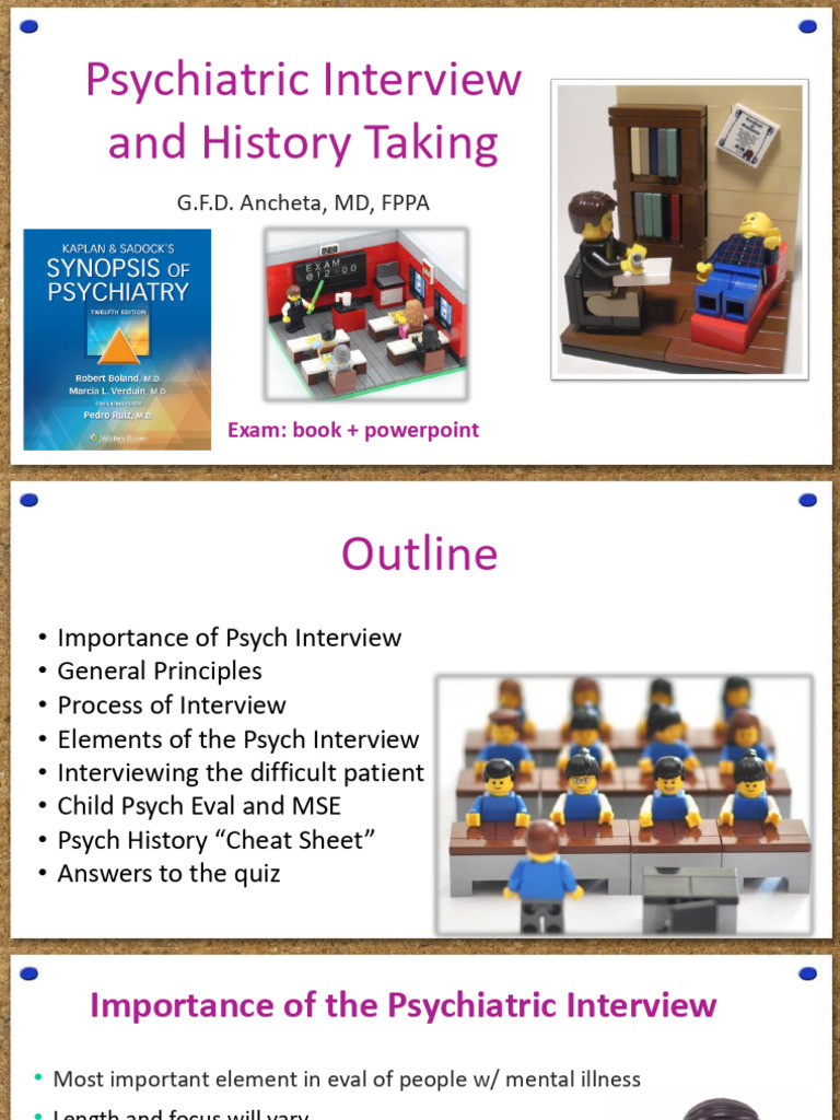 Psych Interview and History Taking IMD2024PDF | PDF | Mental Disorder ...
