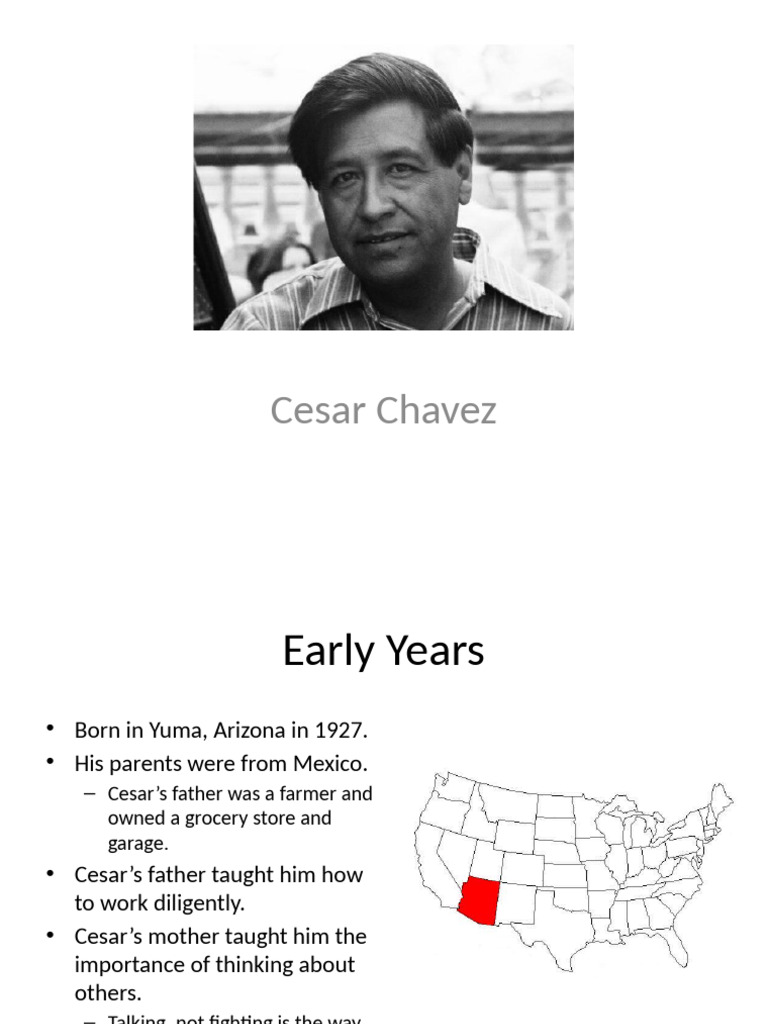 Cesar Chavez Power Point | PDF | Labor | Labor Relations