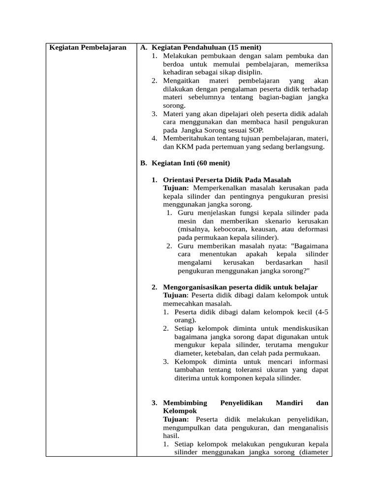 SIntak PBL Jangka Sorong | PDF