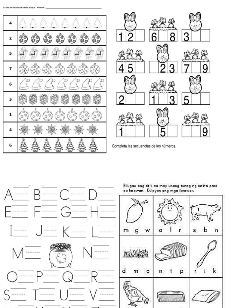 Unahang Letra Worksheet | PDF