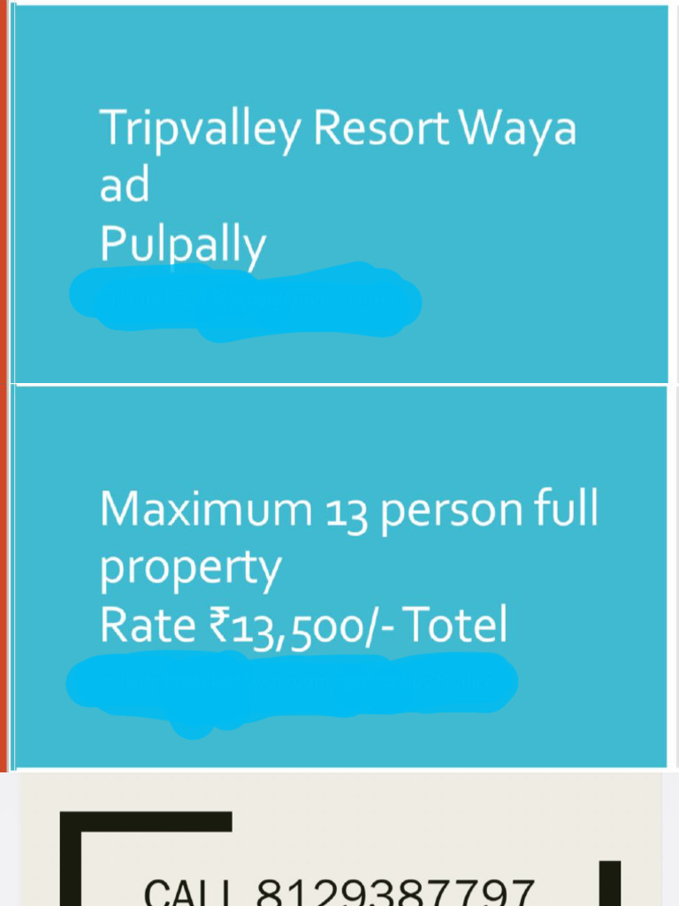 Scott Full Pproperty Wayanad Resort | PDF