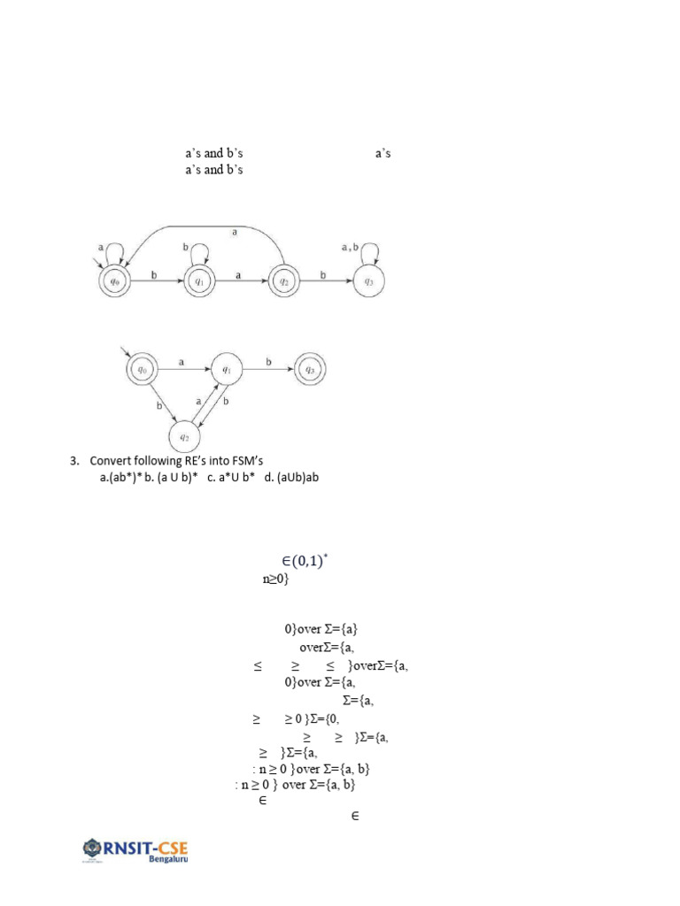 ToC Sample Questions Module 2 and 3 | PDF | Syntax | Linguistics