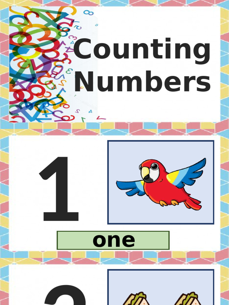 Counting Numbers (1-60) | PDF | Teaching Methods & Materials