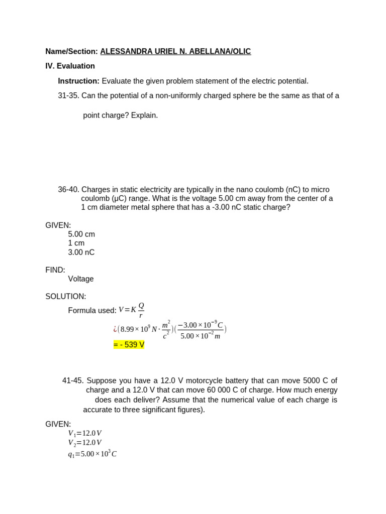 IV. EVALUATION PROBLEM SOLVING PHYSICS 2 | PDF
