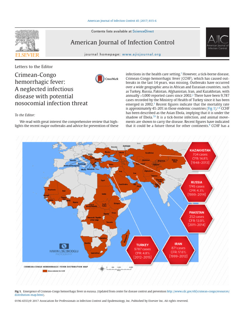 Crimean Congo Hemorrhagic Fever A Neglected Infec | PDF | Infection ...