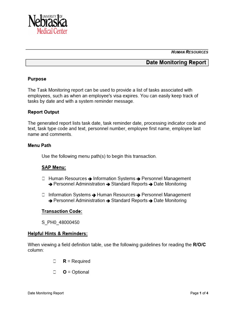 Visa Task Monitoring Report Guide | PDF | Human Resource Management ...