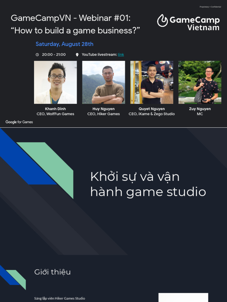 (GCVN-01) Xây Dựng Doanh Nghiệp Game | PDF