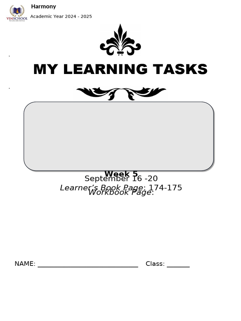 Bản Sao Của Copy of Learning Task - Stage 11 - Week 5 | PDF | Essays ...