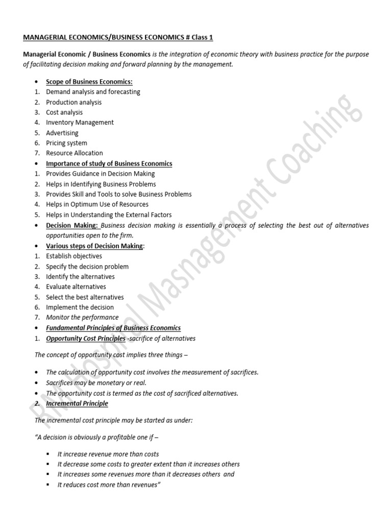 Business Economics Pdf Microeconomics Macroeconomics