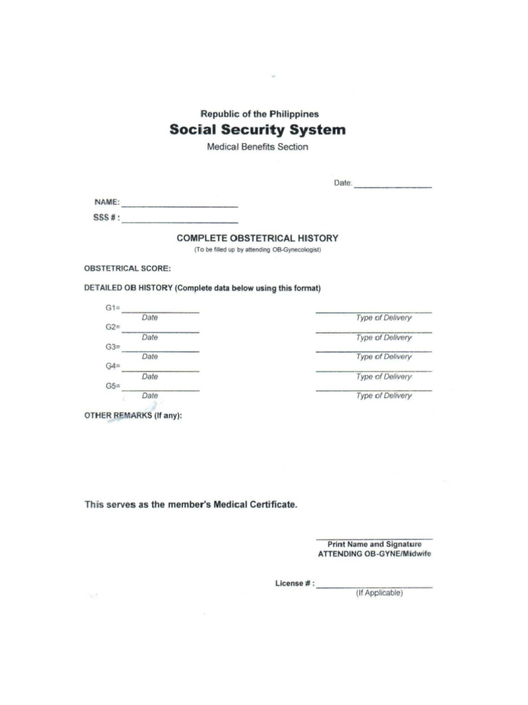 Obstetrical History Form | PDF