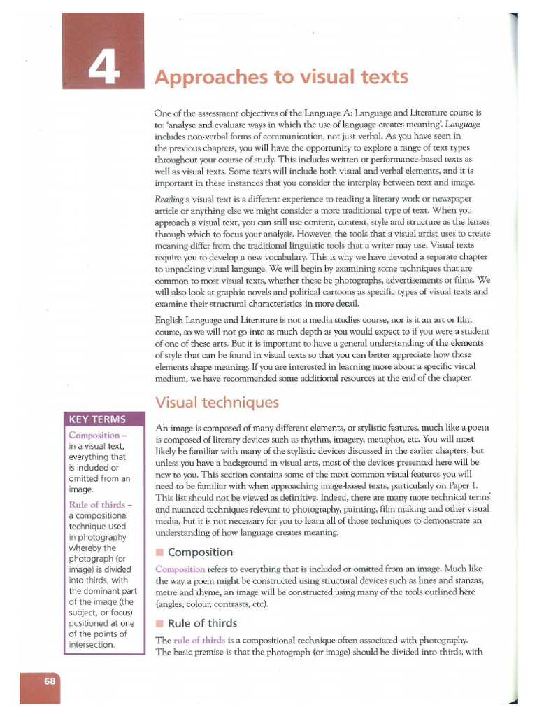 Approaches To Visual Texts | PDF