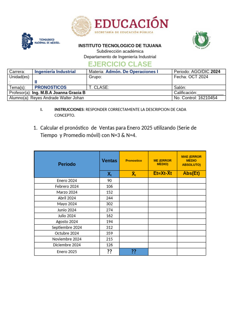 Tarea 6 U 2 | PDF | Ingeniería