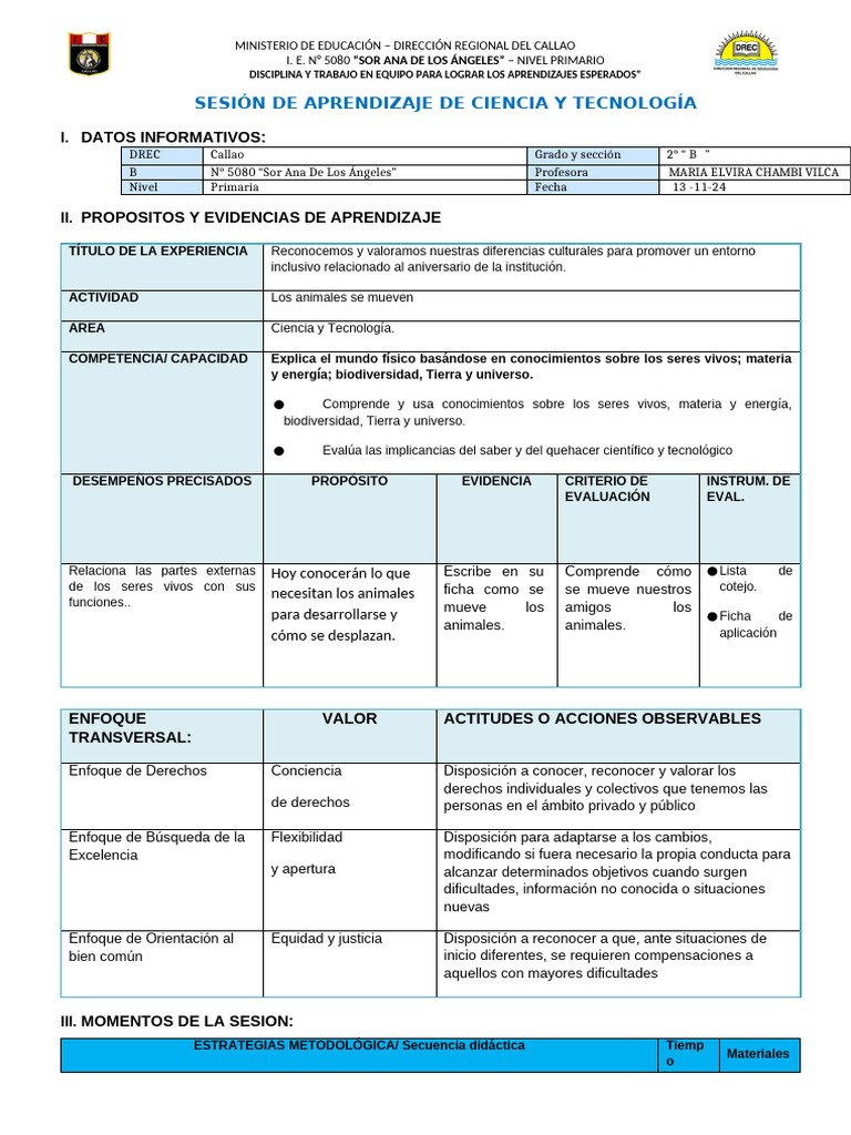 CIENCIA-FICHA-COMO SE MUEVEN LOS ANIMALES | PDF | Aprendizaje | Evaluación