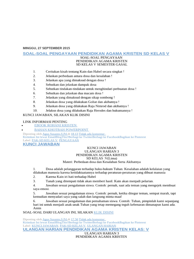 Kumpulan Soal Pak Donlot | PDF | Agama & Spiritualitas