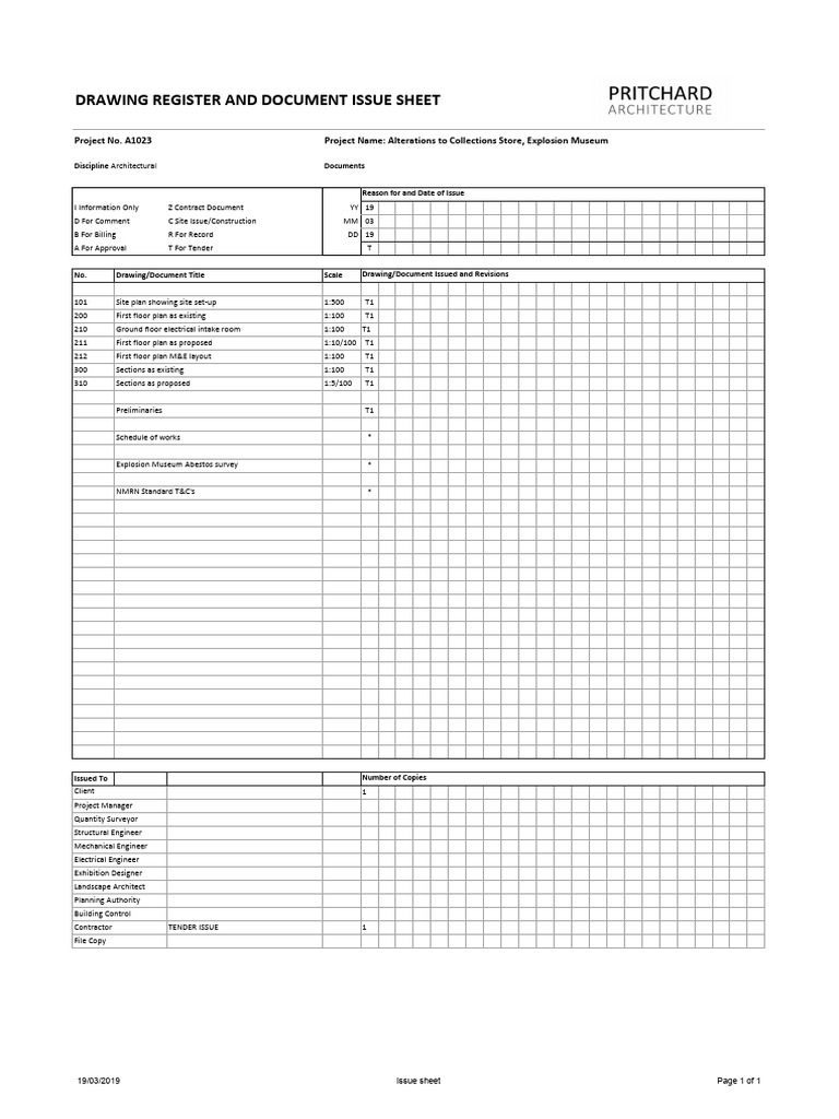 Drawing Issue Sheet | PDF | Technology & Engineering Drawing Issue Sheet | PDF | Technology & Engineering