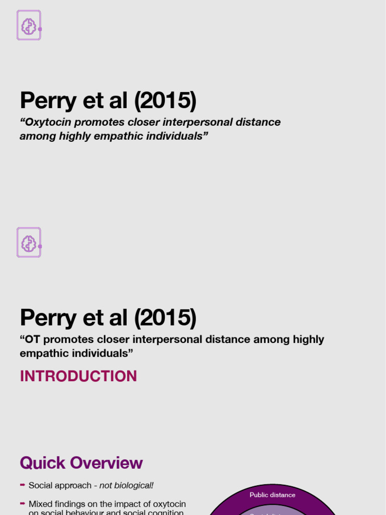 Social Approach - Perry Et Al - Chapter Notes | PDF | Empathy | Experiment