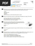 ICSE Class 6 Physics Sample Paper Set 1 | PDF | Force | Friction