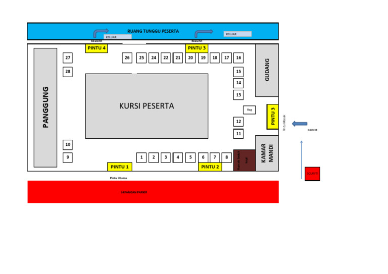 Denah Aula Job Fair | PDF