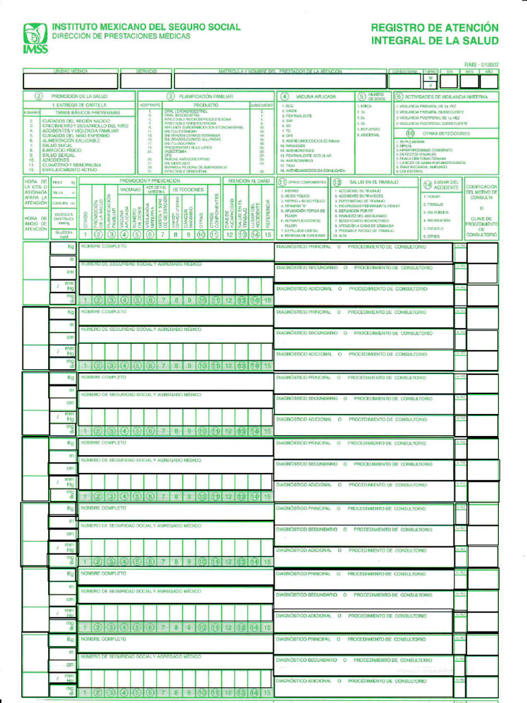 Hoja Rais Editable | PDF