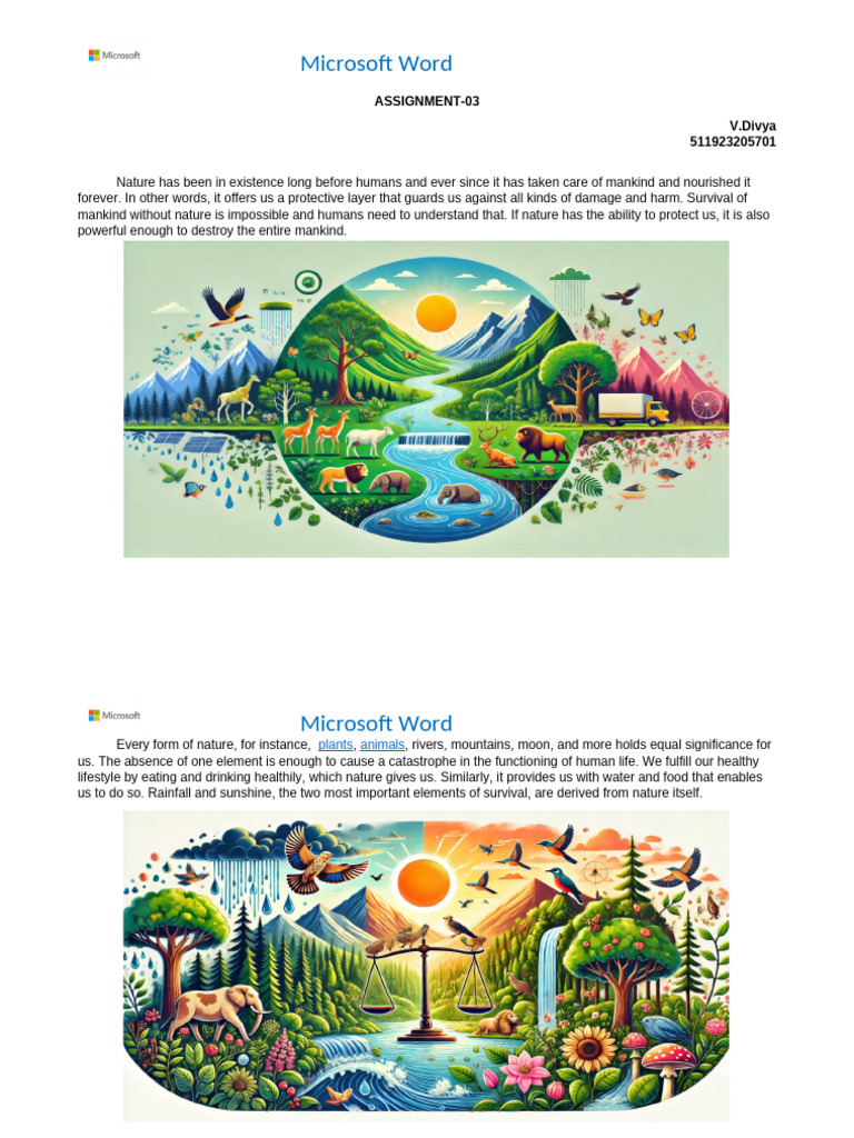 Word Assignment 3 - V.Divya | PDF
