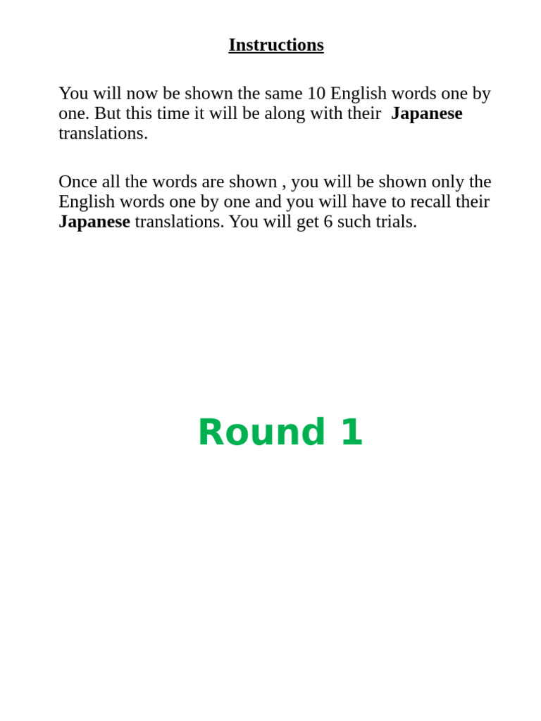 Proactive Interference - 2nd Cond | PDF | Language Arts & Discipline