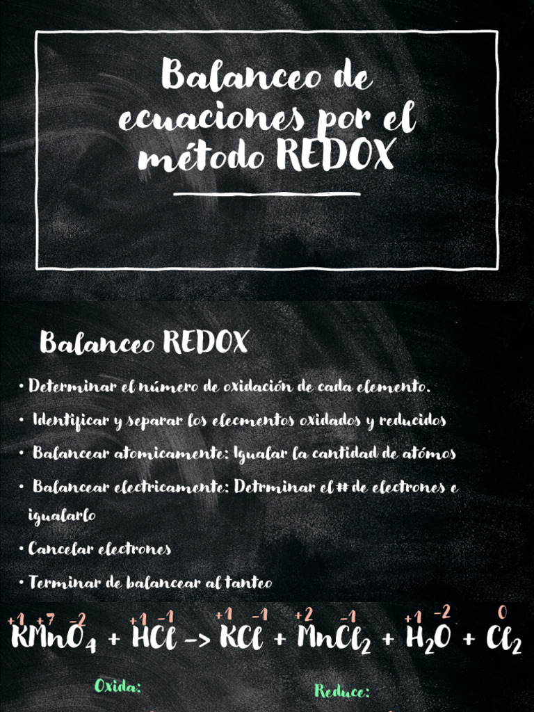 Balanceo Redox Pdf Redox Fenómenos Científicos