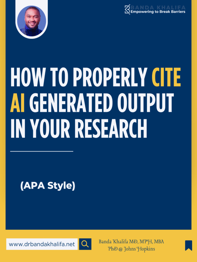 How To Cite AI in Research - Best Practices | PDF