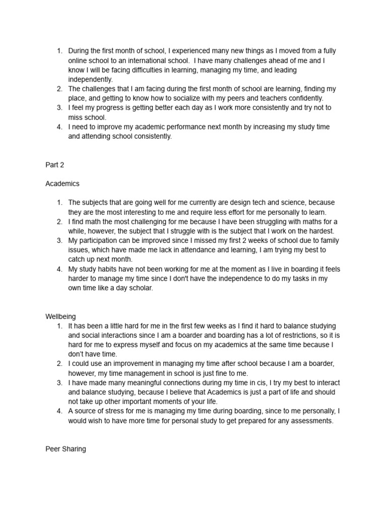 August Reflection | PDF | Behavior Modification | Social Psychology